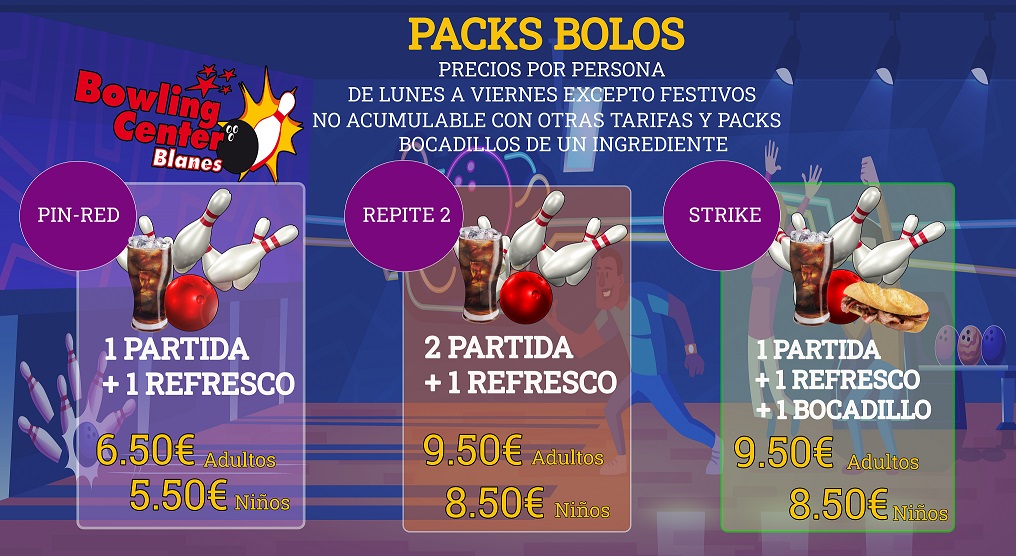 Increíble bolera con 12 pistas profesionales - Bowling Center Blanes